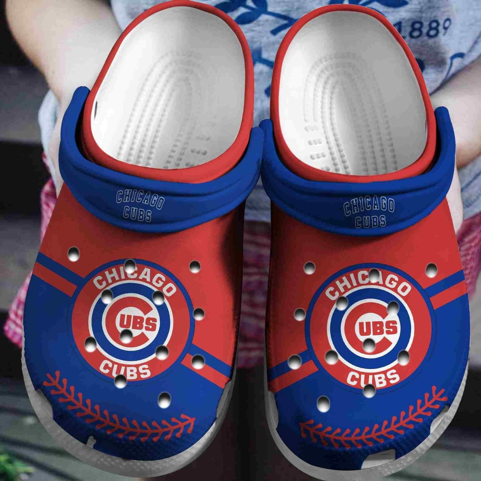 Footwearmerch Chicago Cubs MLB Sport Crocs Crocband Clogs Shoes ...