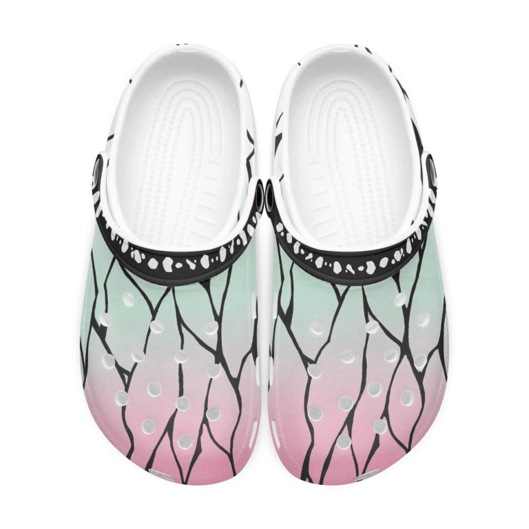 Footwearmerch Shinobu Kocho Demon Slayer Custom Clogs - Footwearmerch