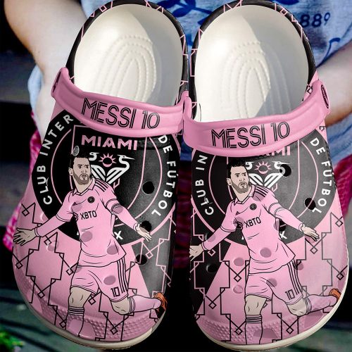 Footwearmerch Lionel Messi Inter Miami Football Soccer Sport Crocs ...