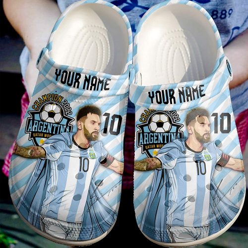 Footwearmerch Lionel Messi Football Soccer Sport Crocs Crocband Clogs ...