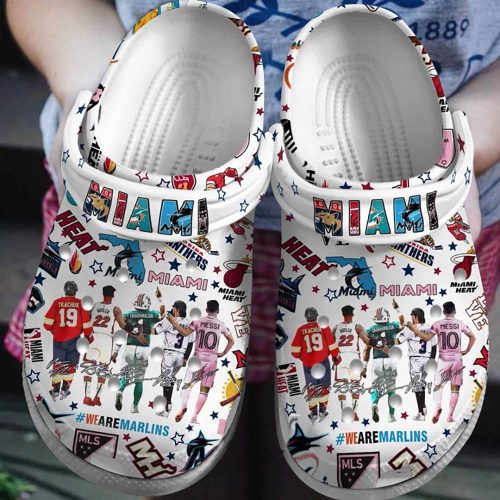 Footwearmerch Lionel Messi Miami Sport Crocs Crocband Clogs Shoes ...